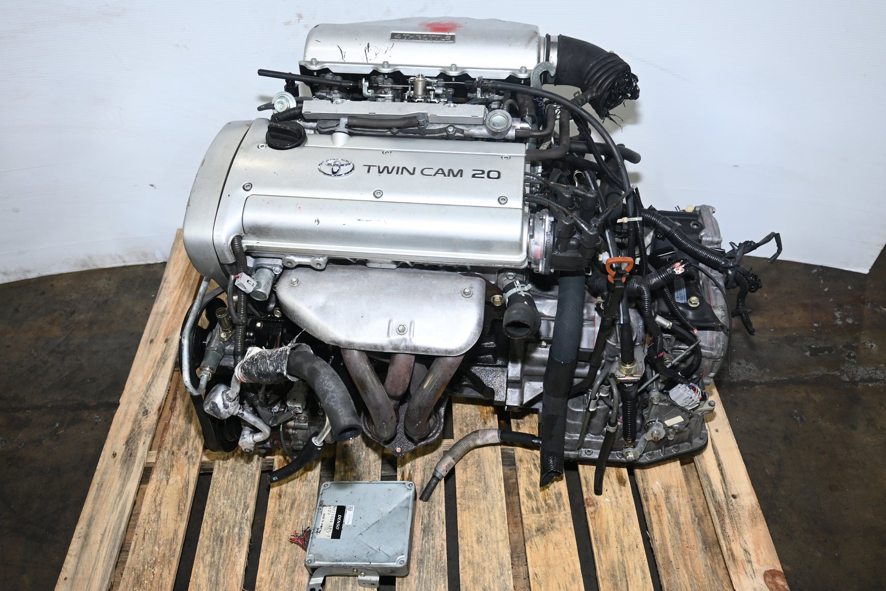 JDM Toyota Levin Corolla 1.6L Engine 4AGE Silver-Top 20-Valve With Aut ...
